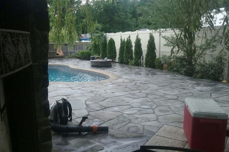 Pool deck – before and after | Nickett Landscaping